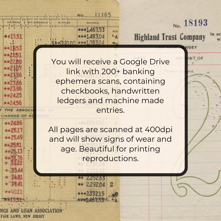 1930s-40s Banking Ephemera 200+ Retro Printable Images for Junk Journal ...