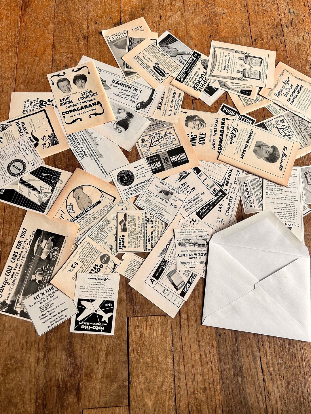 1960s ADVERTISEMENTS 1oz Random Vintage Images Paper Ephemera for Junk ...