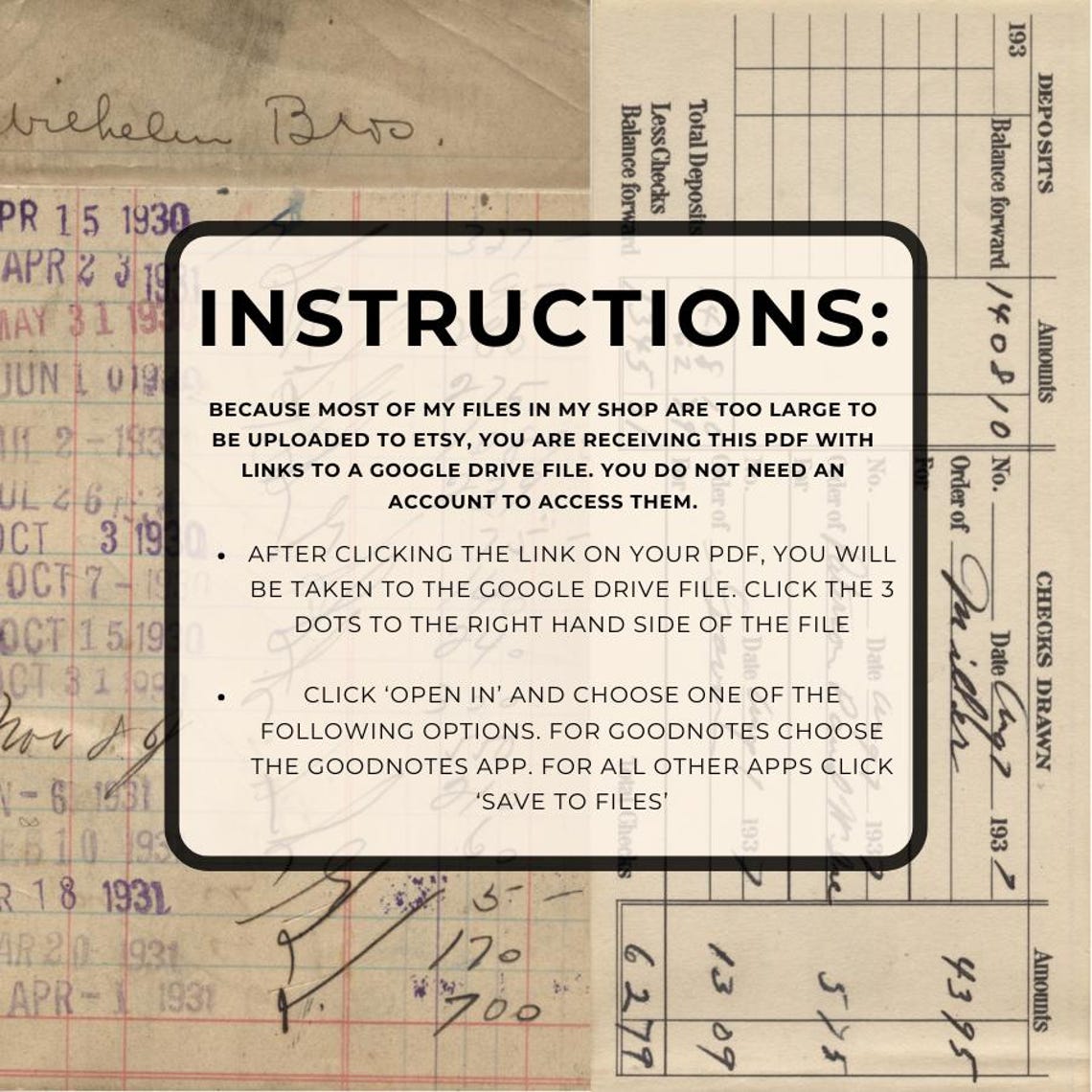1930s-40s Banking Ephemera 200+ Retro Printable Images for Junk Journal ...