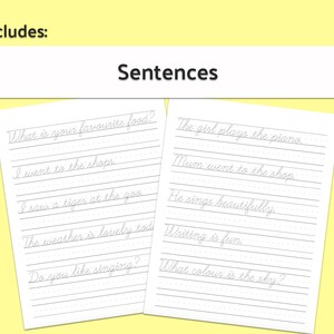 Printable Cursive Handwriting Bundle Workbook | Letters, Words ...