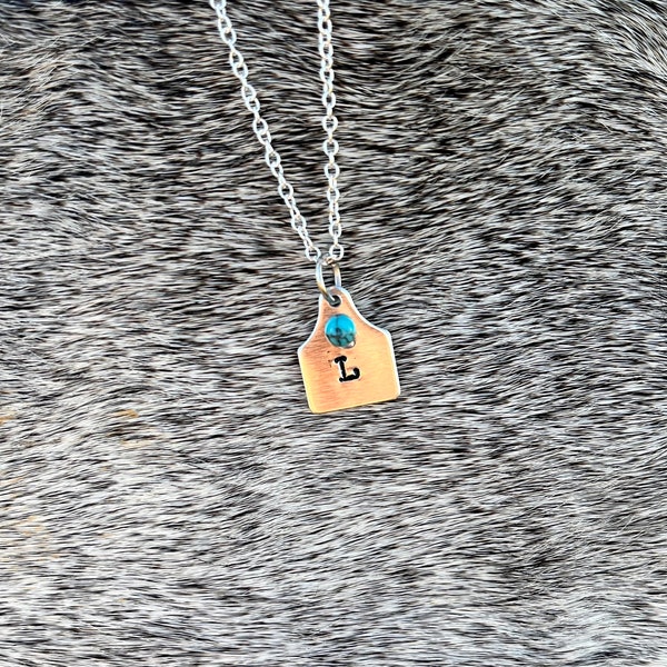 Cow Tag Necklace - Etsy