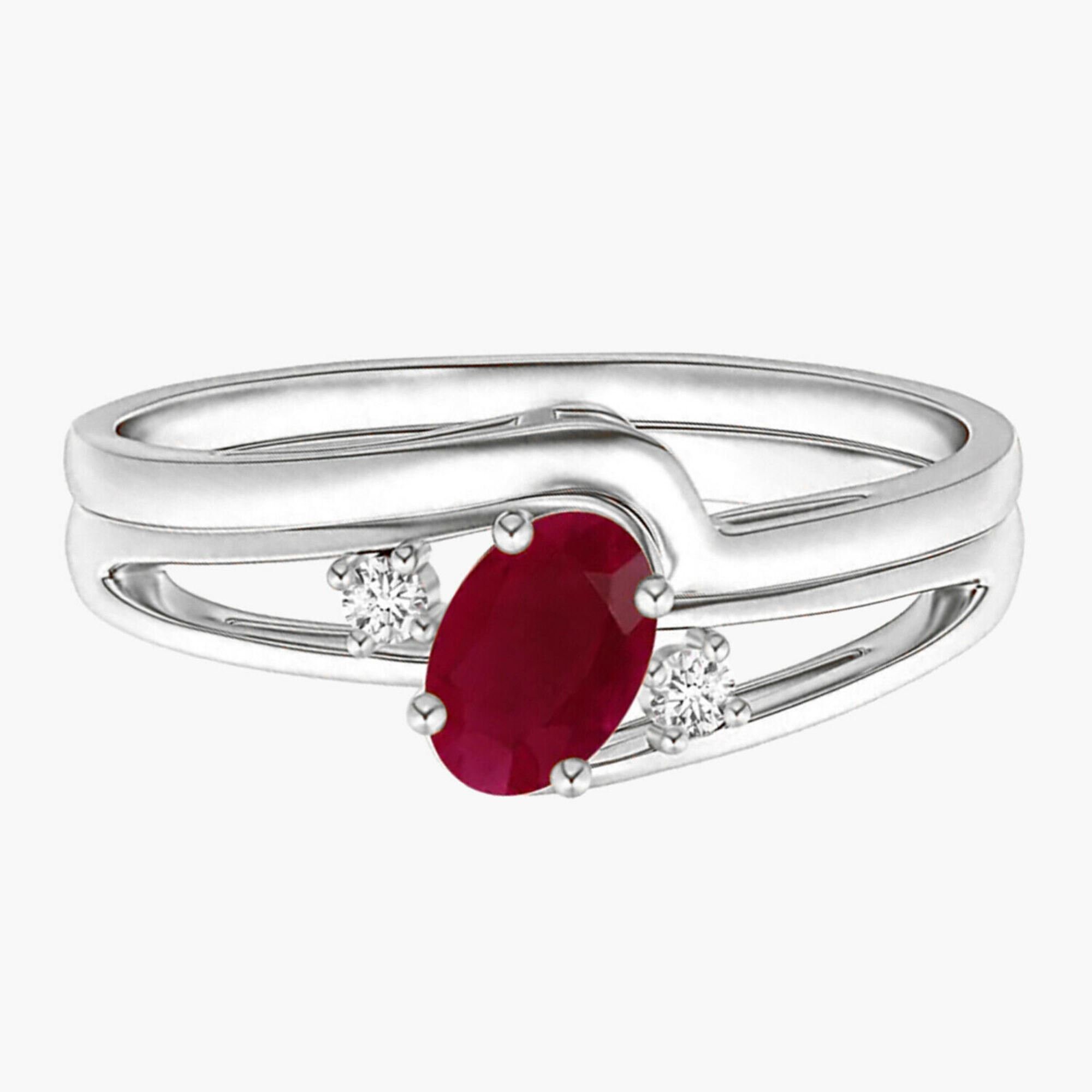 Certified Ruby Ring 5.25 Carat 925 Sterling Silver Handmade | Etsy