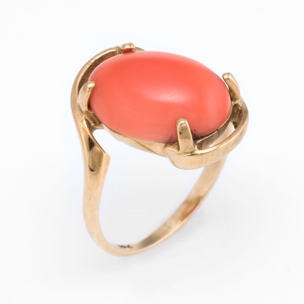 Coral Ring - Etsy