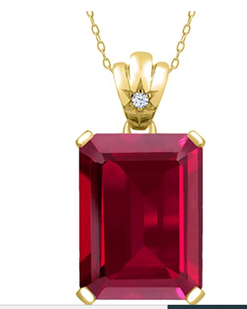 Aaaquality Natural Flawless Red Ruby Pendant Gemstone Ruby - Etsy