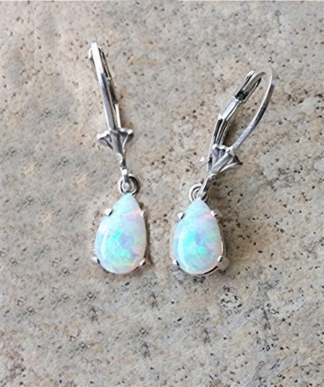 Aaaquality Natural Opal Earringshanging Opal Earrings Blue - Etsy
