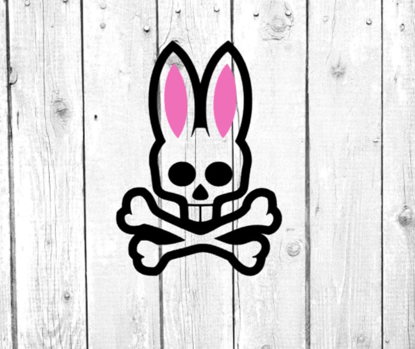 Bunny Skull Decal Premium Car Decal Window Sticker Car - Etsy