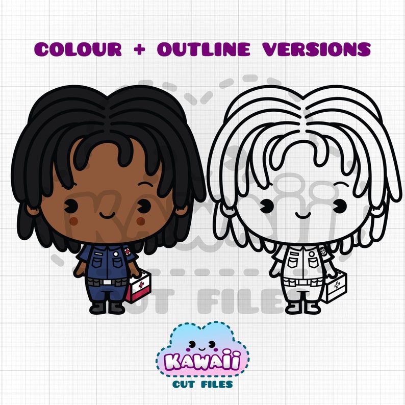 Kawaii Hospital SVG Cut Files Bundle, Cute Kawaii Medical Cutting Files ...