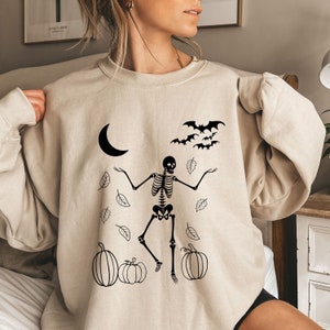 Dancing Skeleton and Pumpkin Downloadable File SVG, PNG, JPG ...