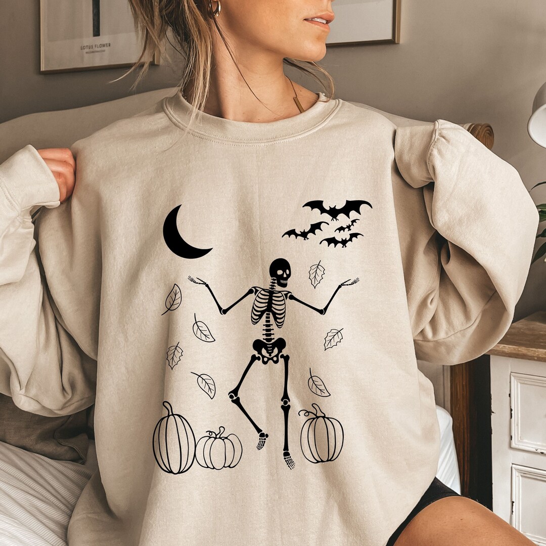 Dancing Skeleton and Pumpkin Downloadable File SVG, PNG, JPG ...