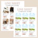 Line Sheet Small Business | T-shirt Line Sheet Editable File ...