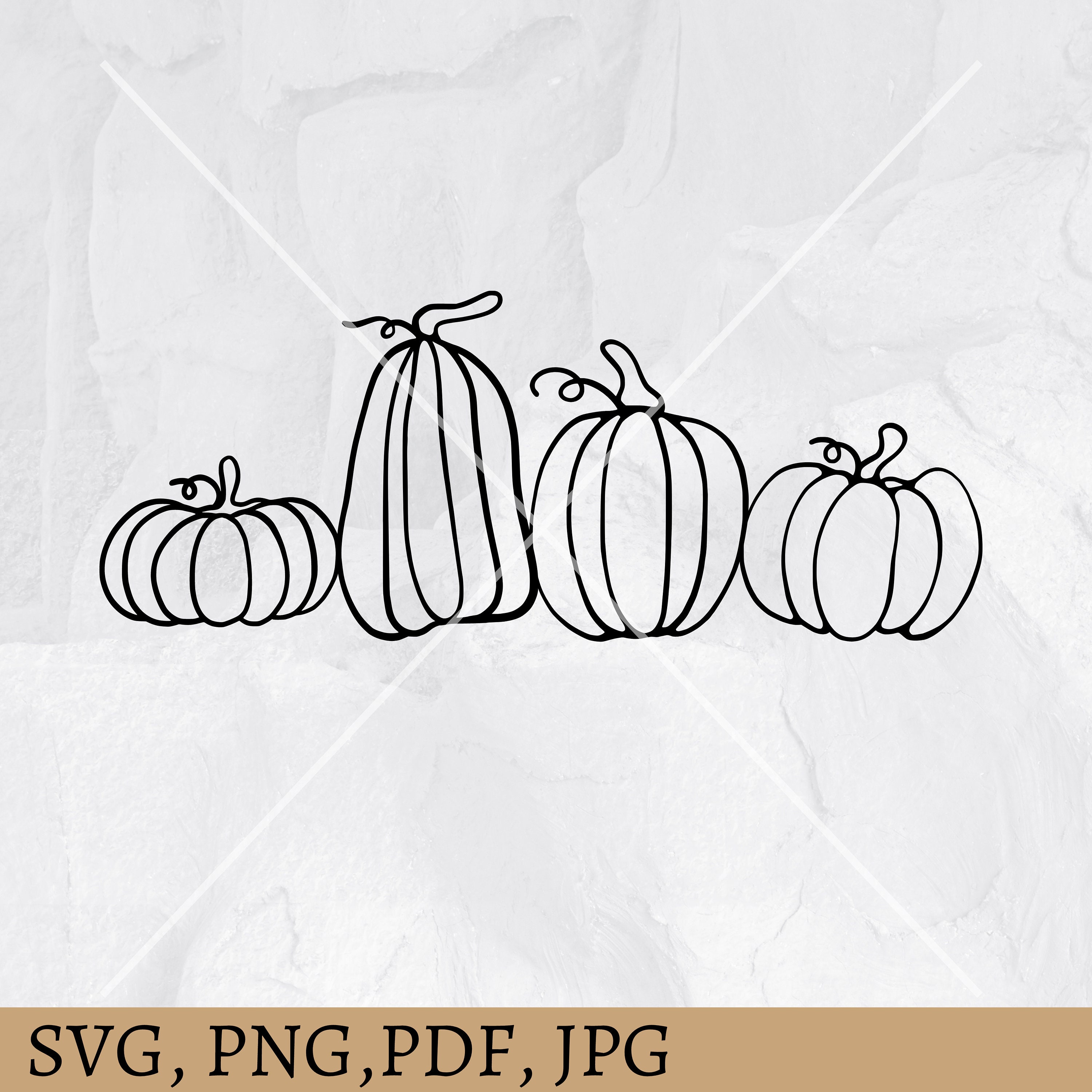 4 Pumpkins Downloadable File SVG, PNG, JPG | Halloween | Fall - Etsy