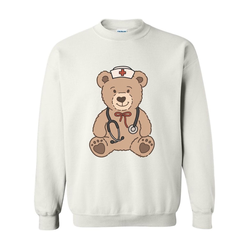 Nurse Sweatshirt Teddy Bear - Etsy