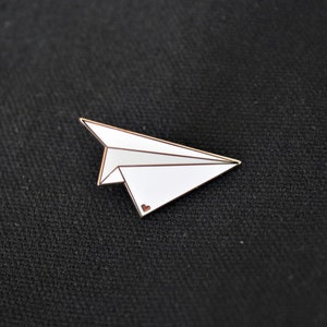 Paper Airplane Pins, Enamel Pin, Lapel Pin, Gold Plated, Set, Gift ...