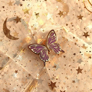 Butterfly Pin, Enamel Pin. Lapel Pin, Gold Plated, Gift - Etsy