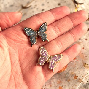 Butterfly Pin, Enamel Pin. Lapel Pin, Gold Plated, Gift - Etsy