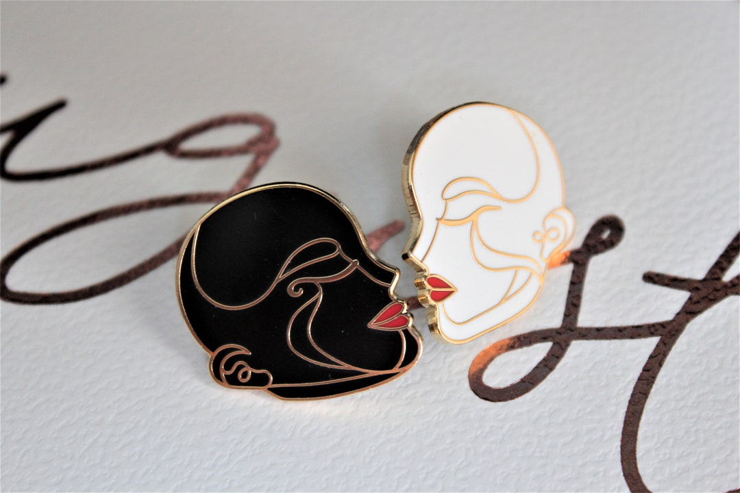 Cyborg Pins, Enamel Pin, Lapel Pin, Set, Gold Plated, Gift, Couple ...