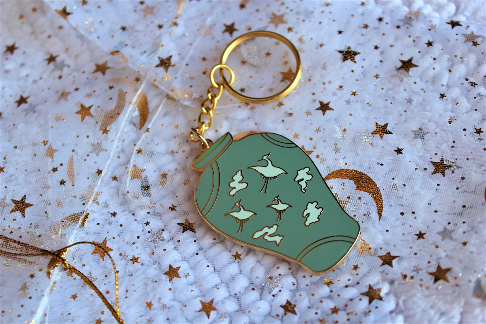 Traditional Korean Ceramics Keychains Hard Enamel Keychain | Etsy