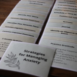Anxiety Relief, Anxiety Gifts, Coping Skills Cards, Coping Strategies ...