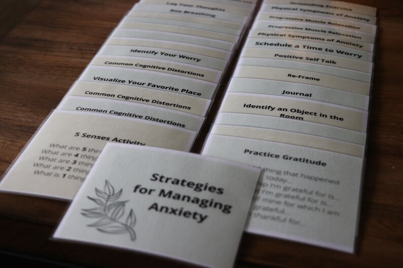 Anxiety Relief, Anxiety Gifts, Coping Skills Cards, Coping Strategies ...