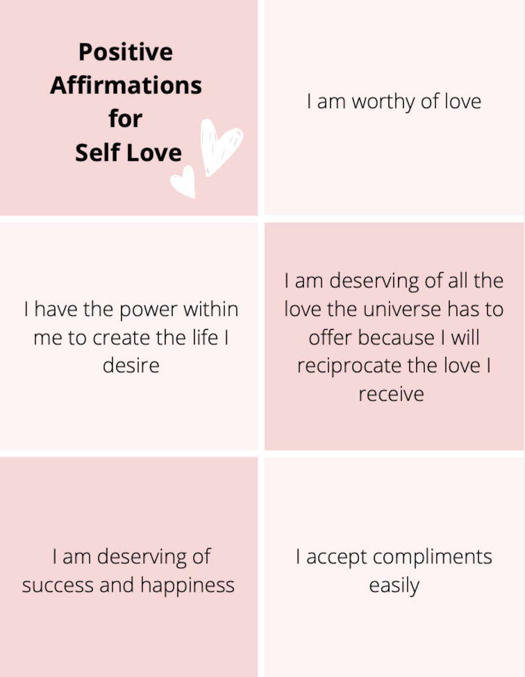 Affirmation Cards, Affirmation Cards Printable, Self Care Gift ...