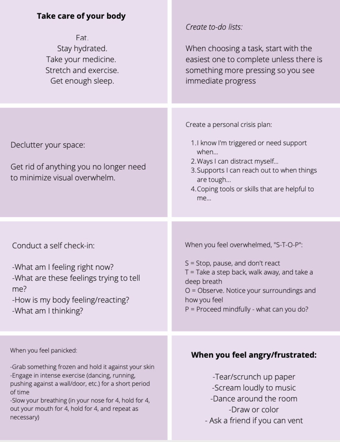 Strategies for Managing ADHD, Coping Skills Cards, Coping Strategies ...