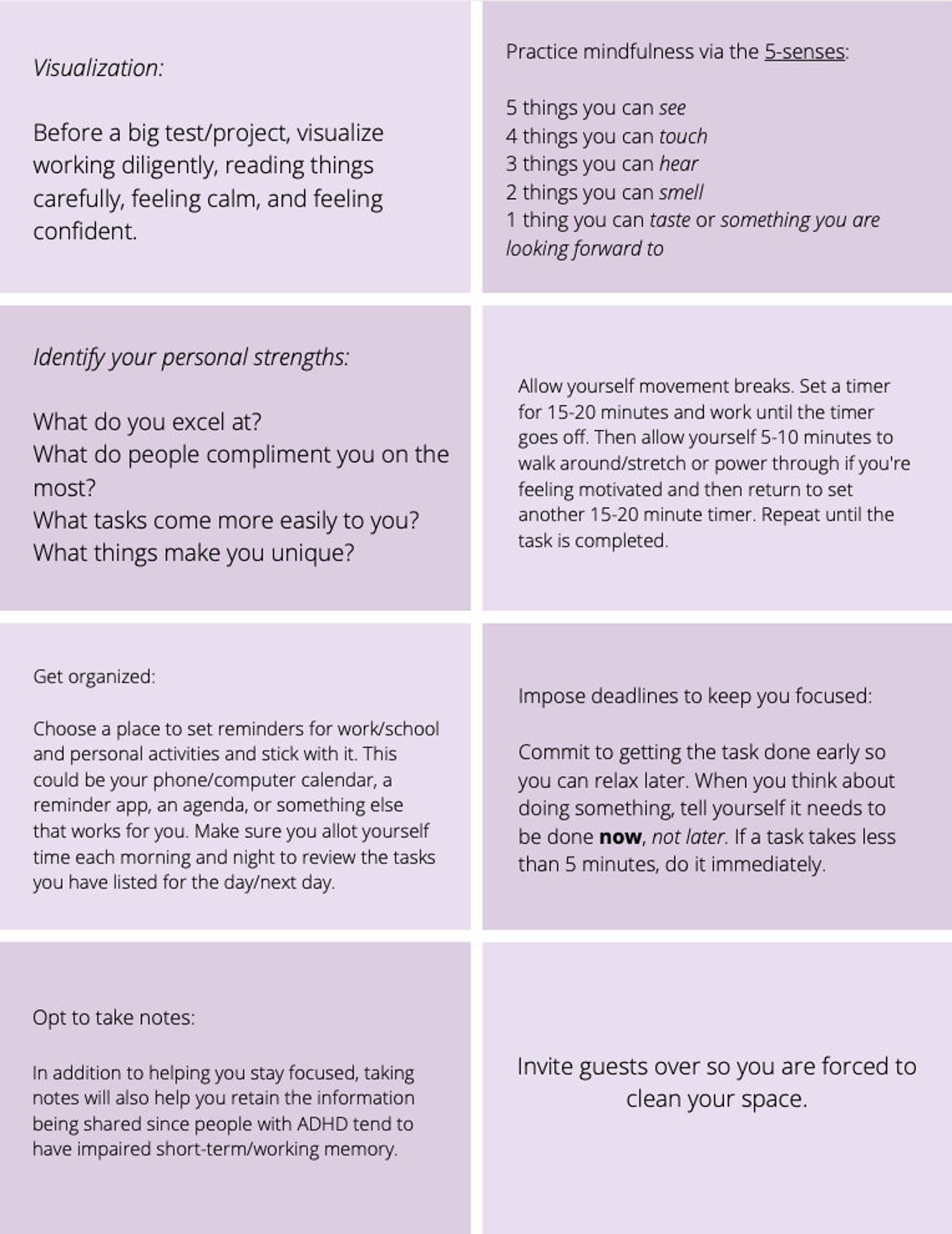 Strategies for Managing ADHD, Coping Skills Cards, Coping Strategies ...