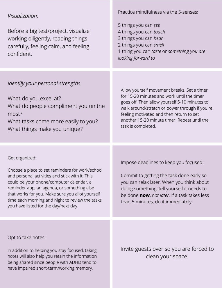 Strategies for Managing ADHD, Coping Skills Cards, Coping Strategies ...