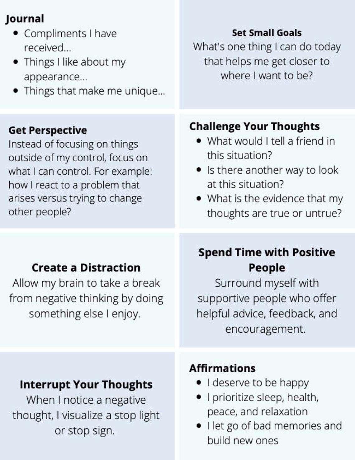 Relief From Depression, Depression Gifts, Coping Skills Cards, Coping ...