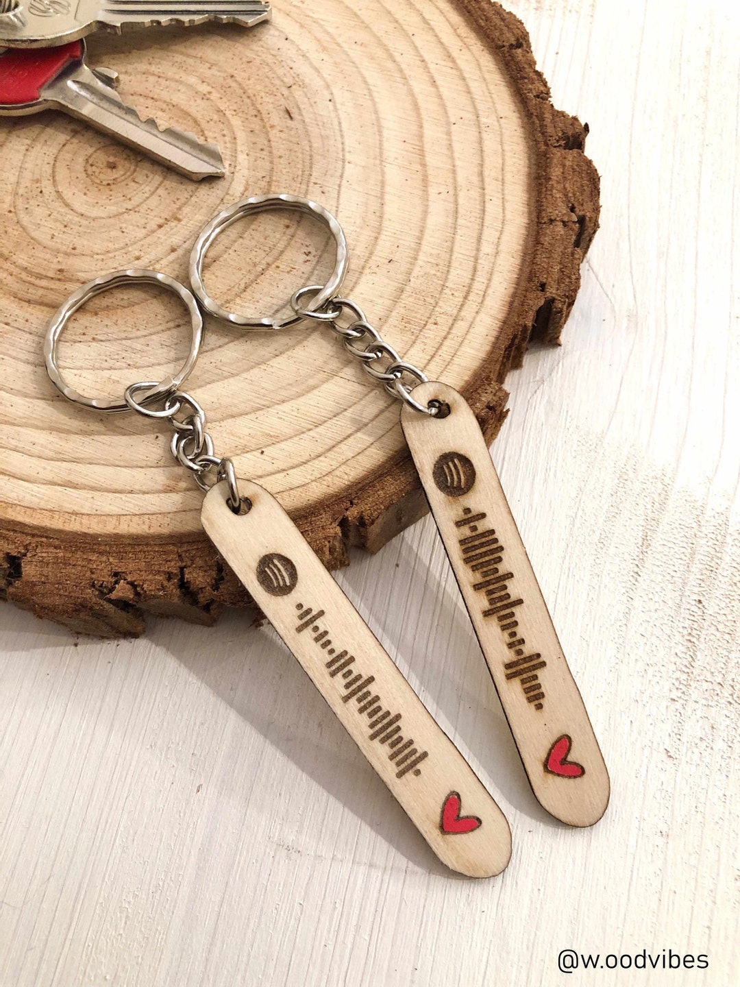 Keychain With Spotify Code, Song Keychain, Romantic Gift, Spotify Code ...