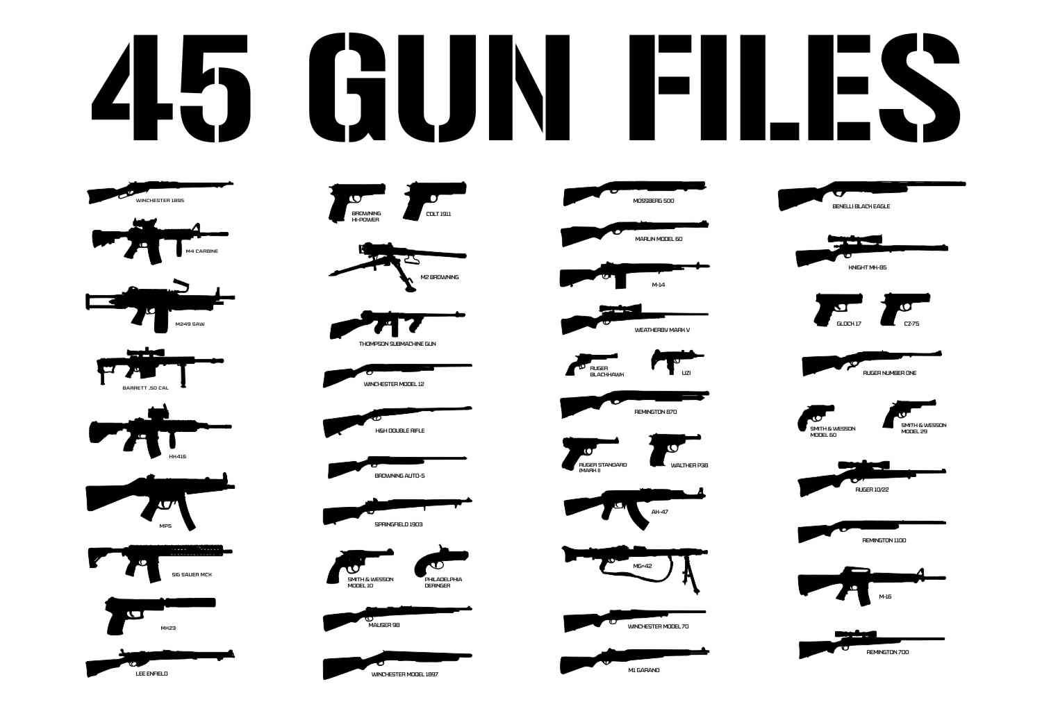 Types Of Guns With Pictures And Names