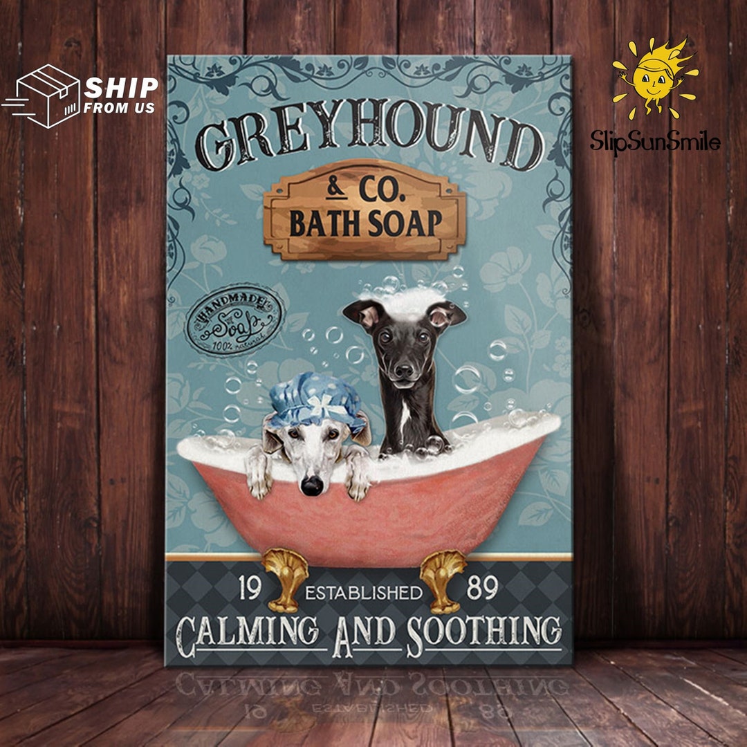 Gift for Greyhound Lovers Custom Year Poster Canvas Dog - Etsy
