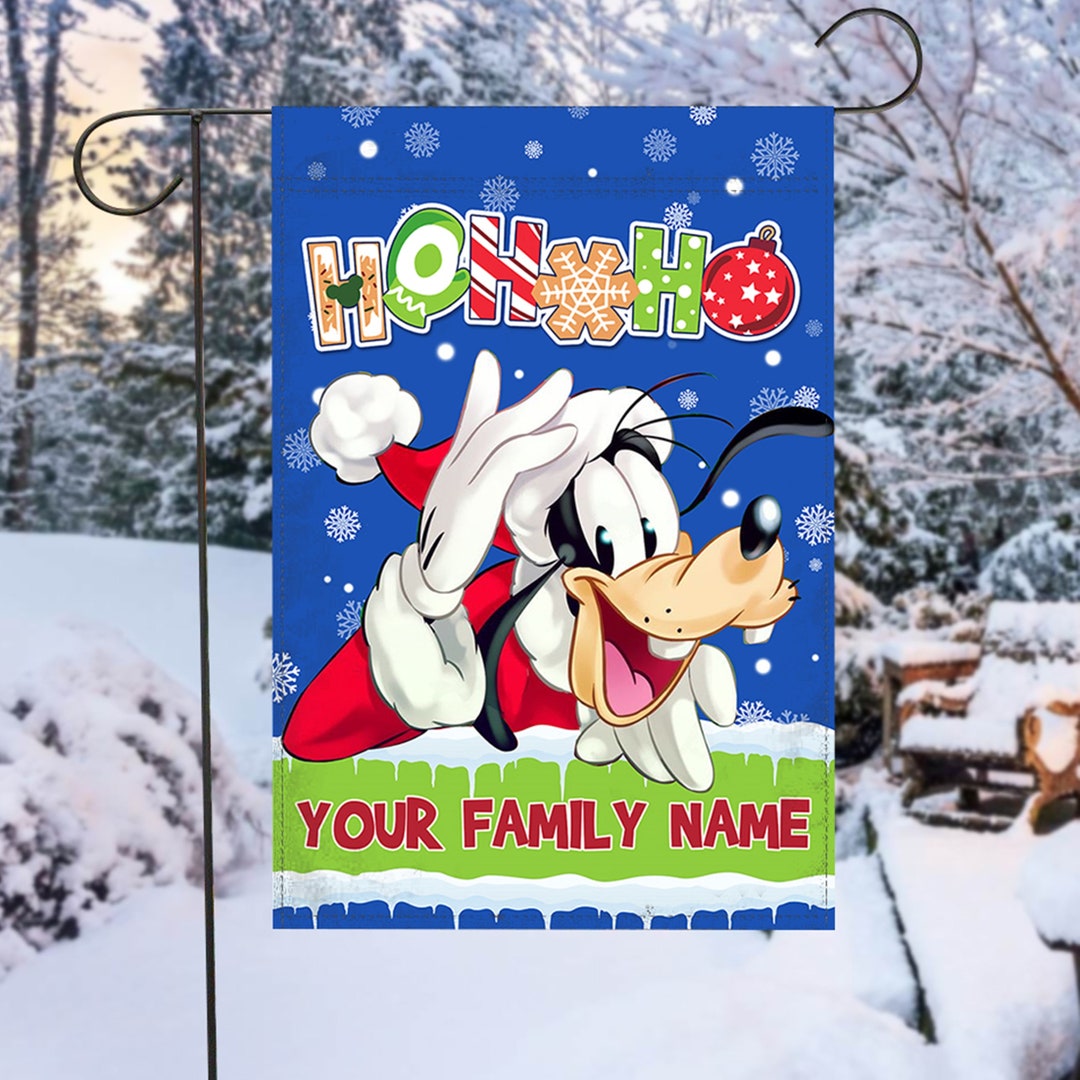 Goofy Christmas Garden Flag Personalized Goofy Hohoho Flag - Etsy