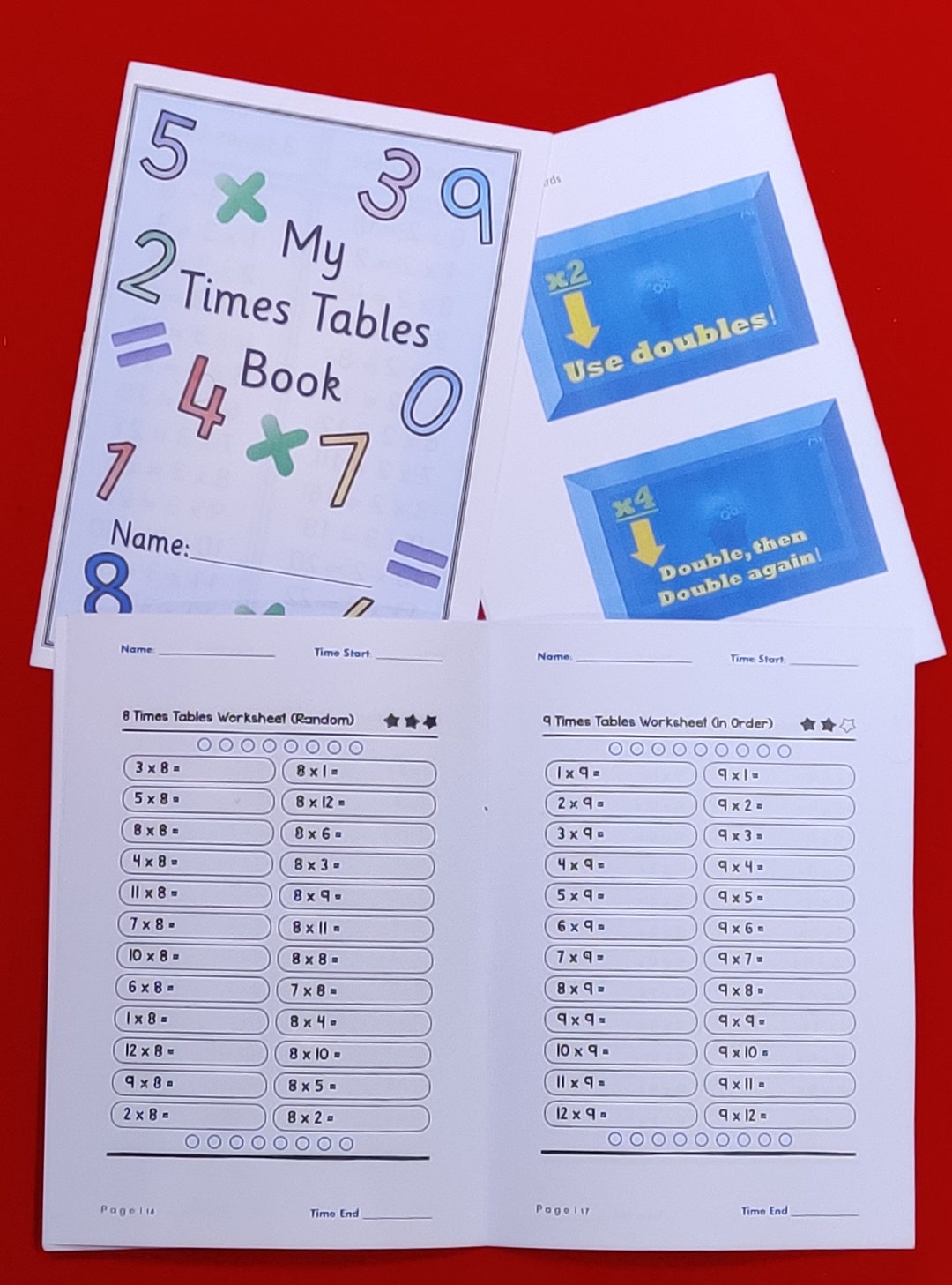 Times Tables Multiplication Practice Bundle Instant Download & Print at ...