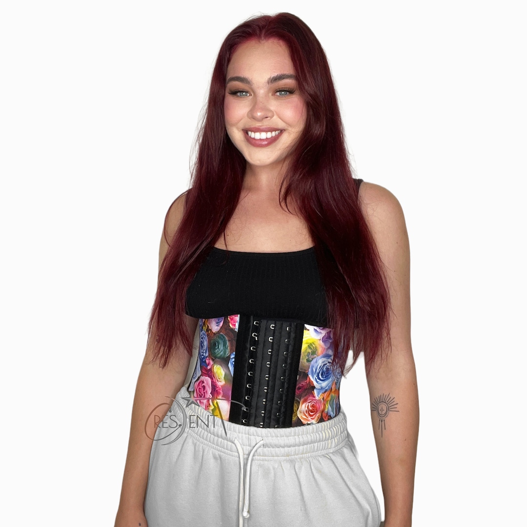 Roses Waist Trainer - 9-steel Bone Waist Cincher Fajas Latex & Cotton ...