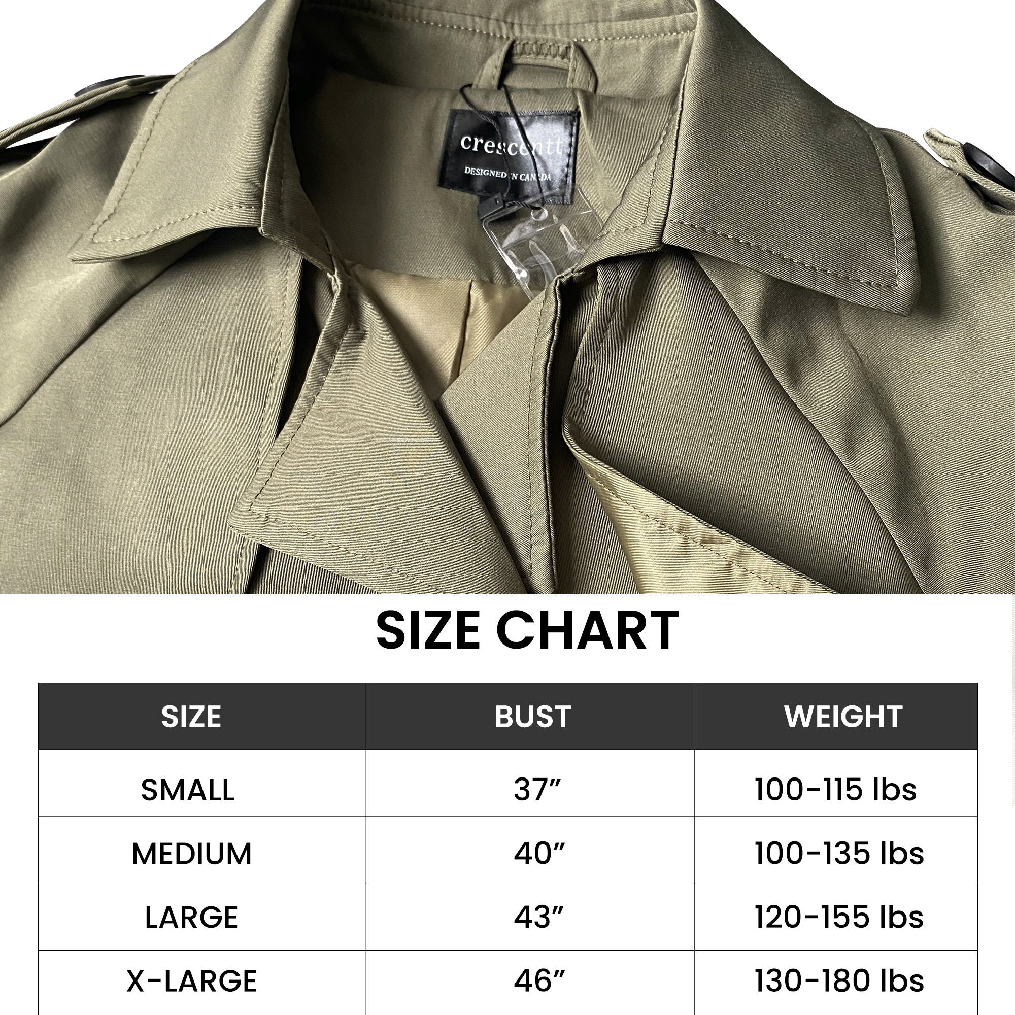 Classic Luxury Trench Coat for Women - Army Green Waterproof Wind ...
