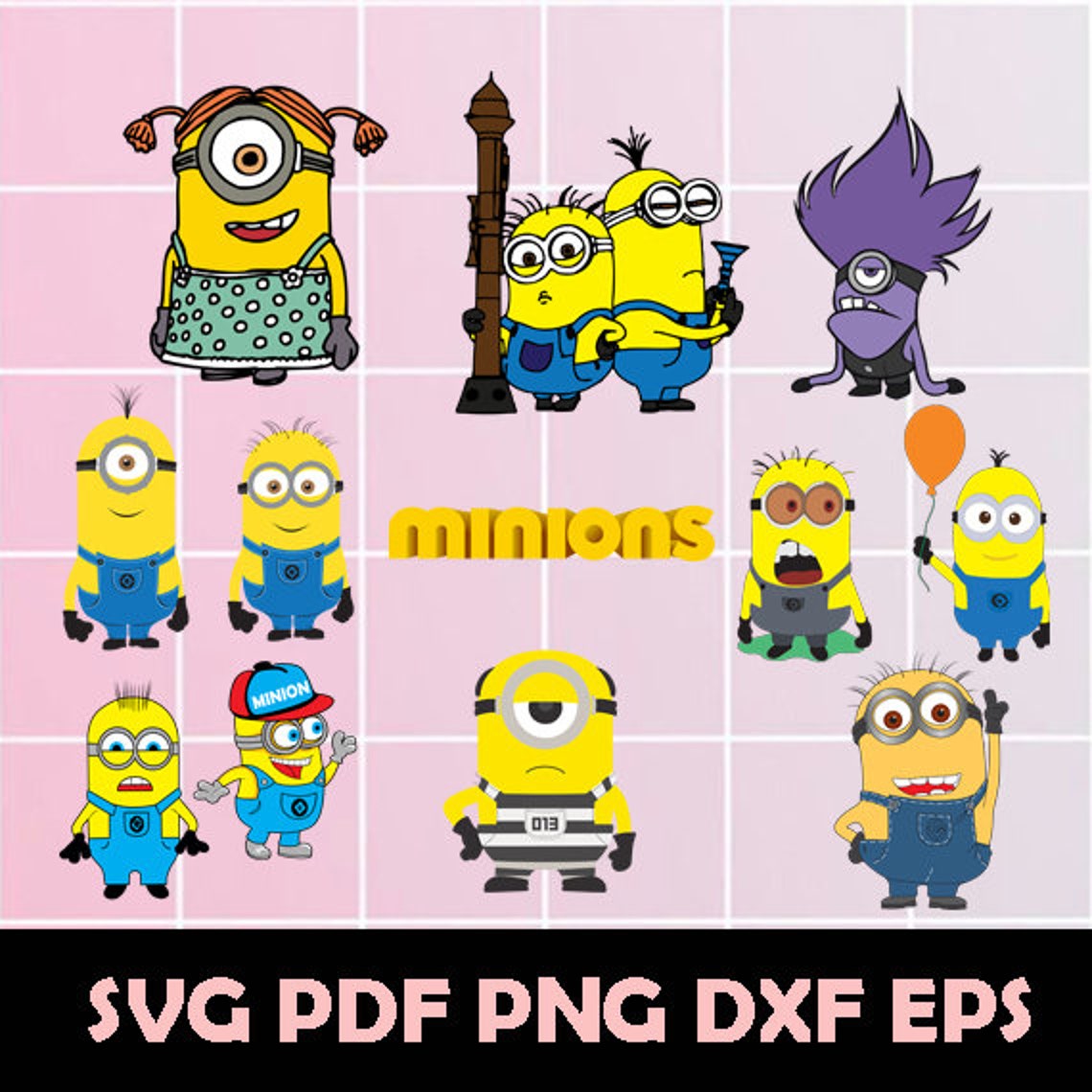 Minions Minions svg Minions png Minions eps Minions dxf | Etsy