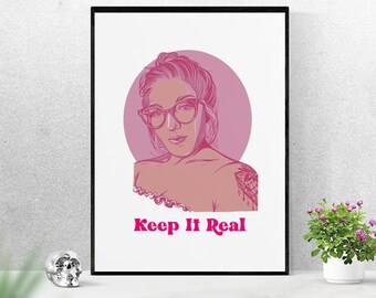 Keep It Real Poster | Etsy