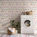 Laundry Room Wallpaper - Clothes on Washing Line Peel and Stick ...