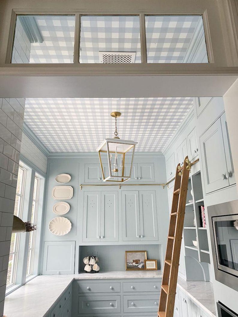 Pastel Gingham Pattern Wallpaper, Gender Neutral Nursery Ideas, Plaid ...