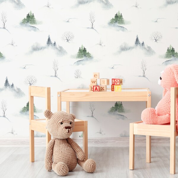 Pine Tree Mural - Etsy