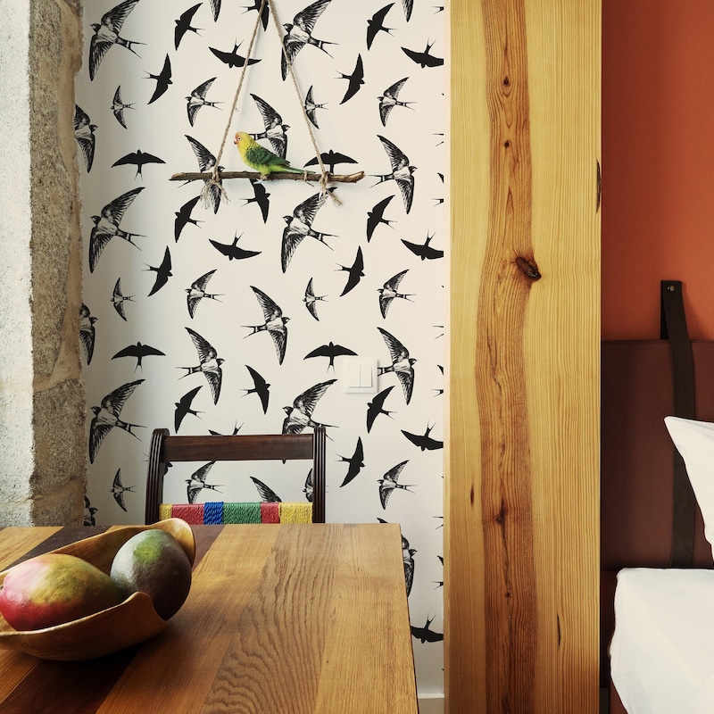 Swallows Wallpaper - Etsy