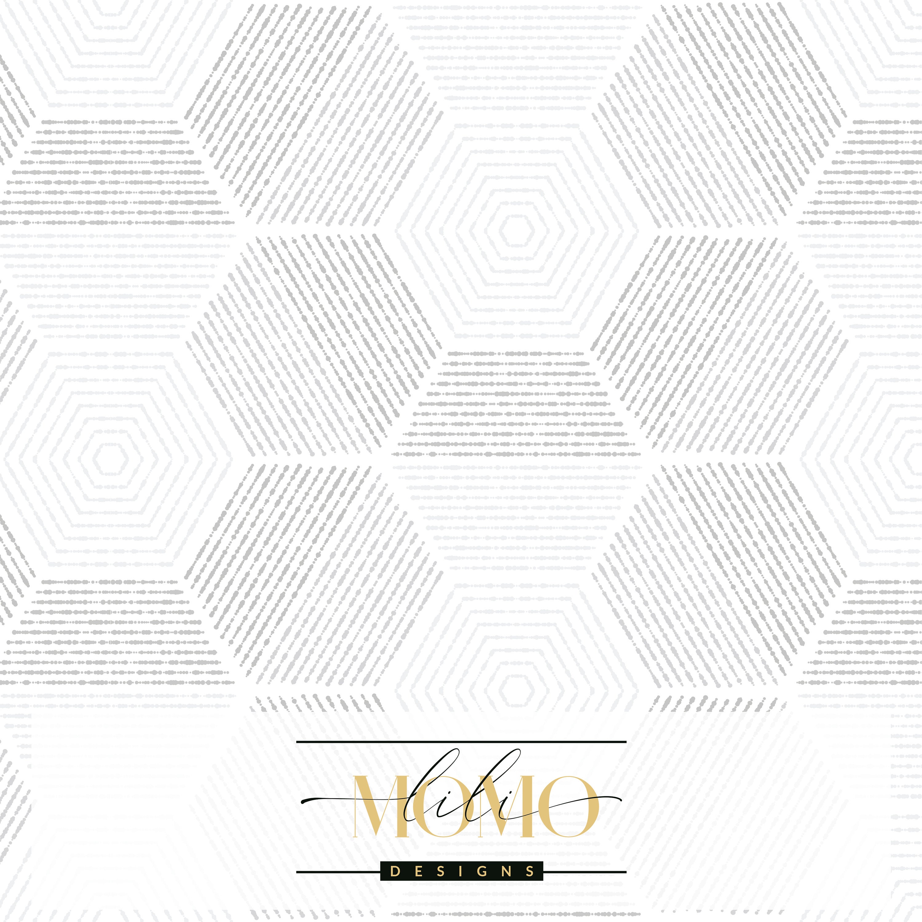 Hexagon Pattern Wallpaper Modern Geometric Hexagons Pattern - Etsy