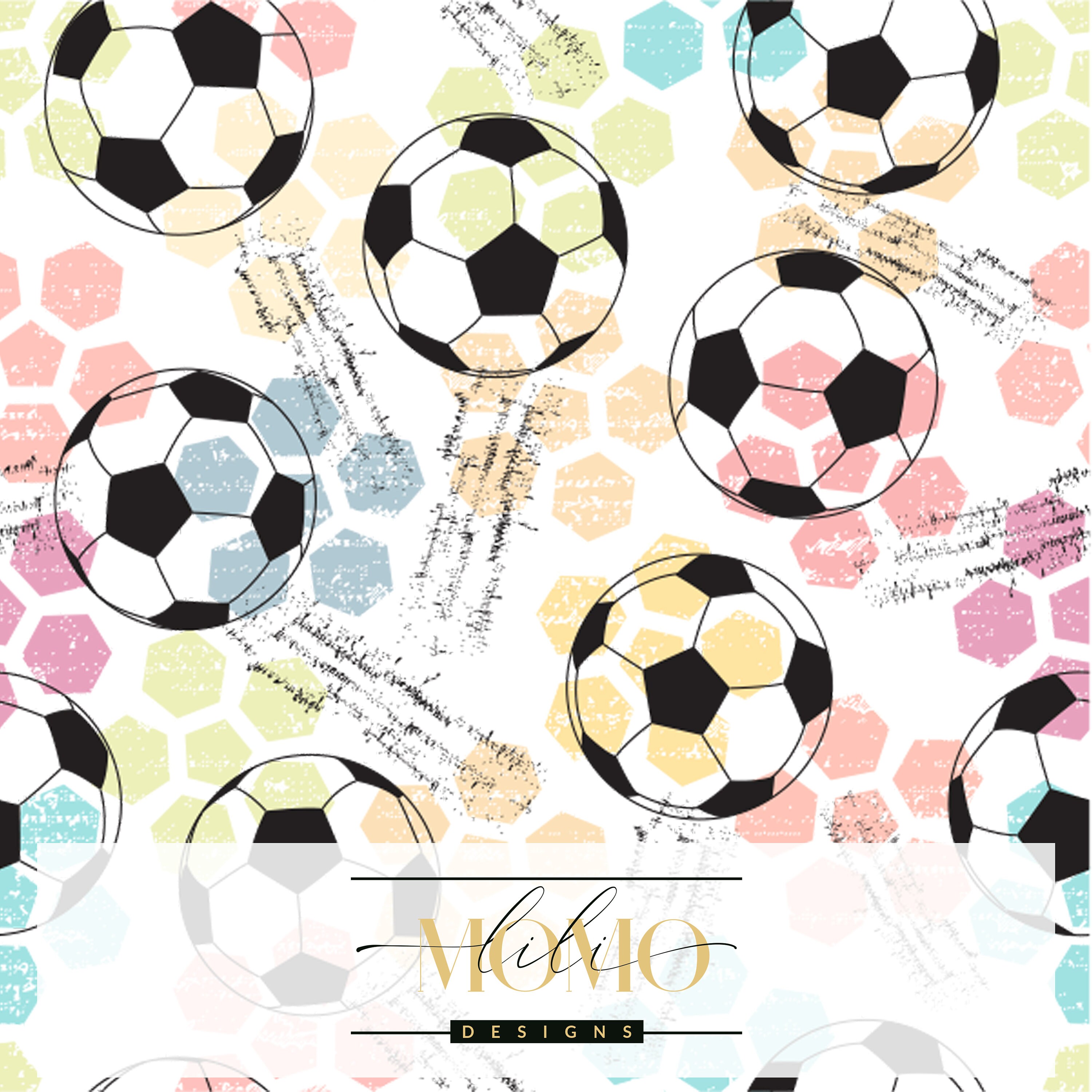 Soccer Ball Wallpaper Soccer Ball Sports Pattern Peel and - Etsy