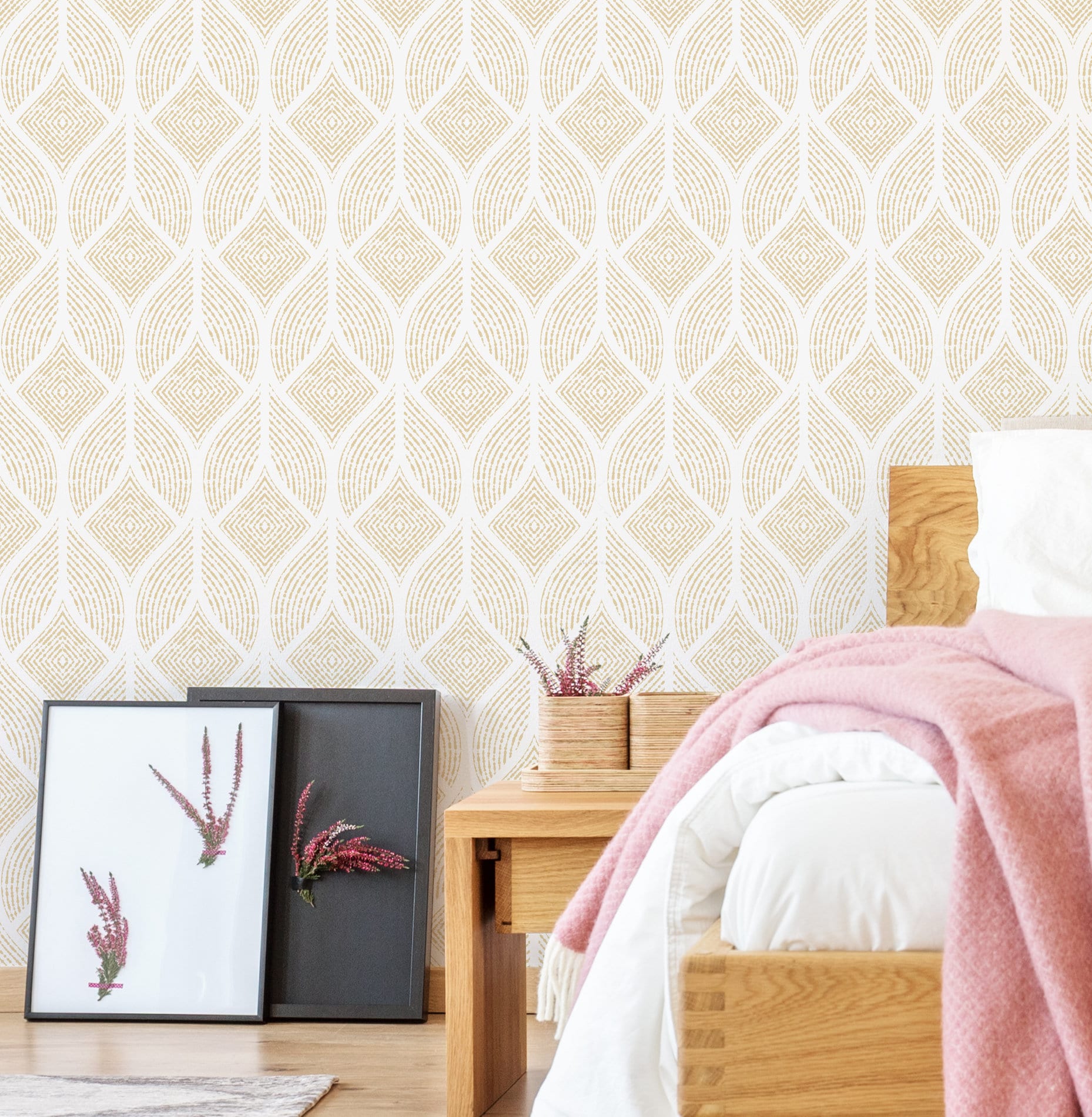 Geometric Abstract Wallpaper Custom Color Geometric Pattern - Etsy