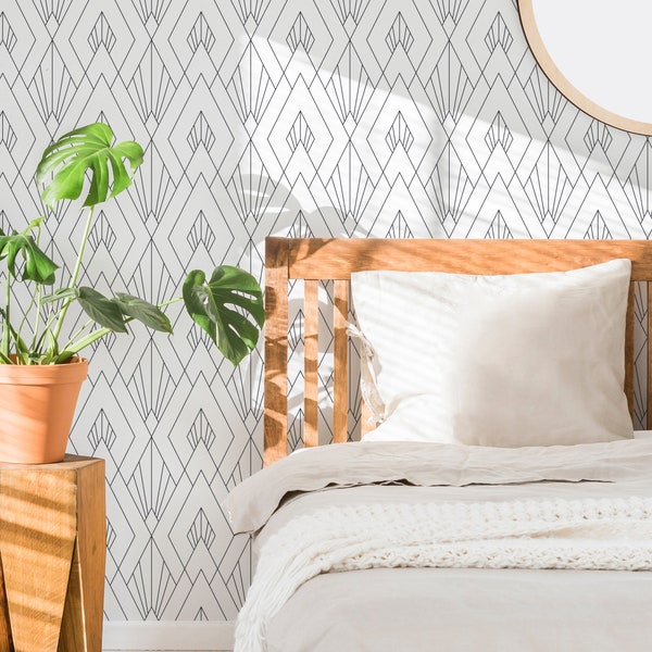 Art Deco Removable Wallpaper - Etsy