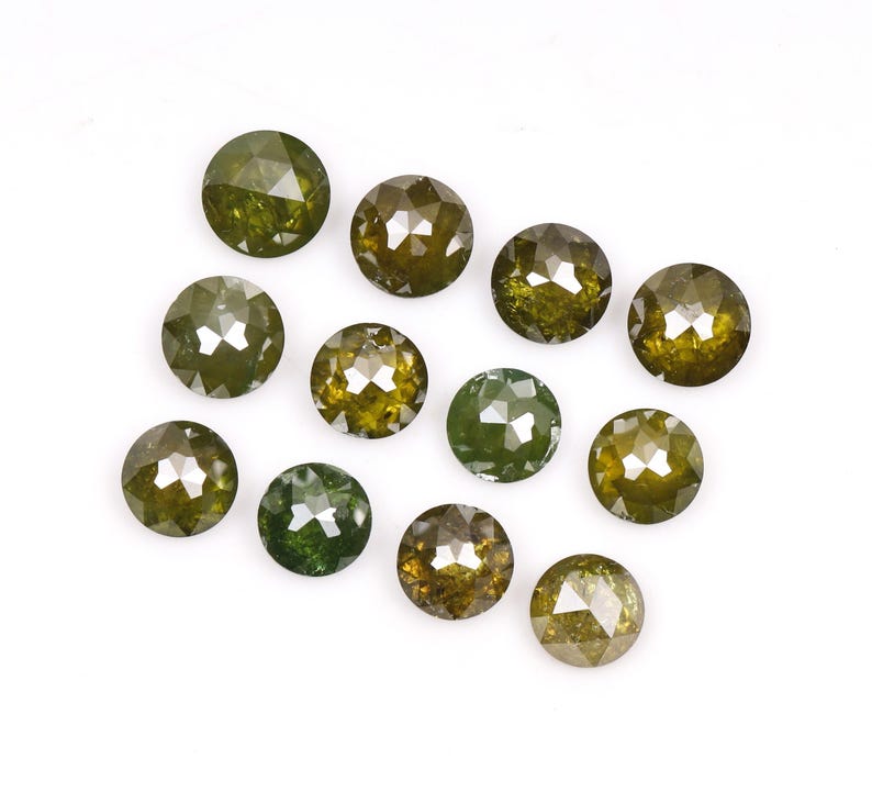 Buy 1.69 CT, 3.0 MM Salt and Pepper Diamond,natural Loose Round Rose ...