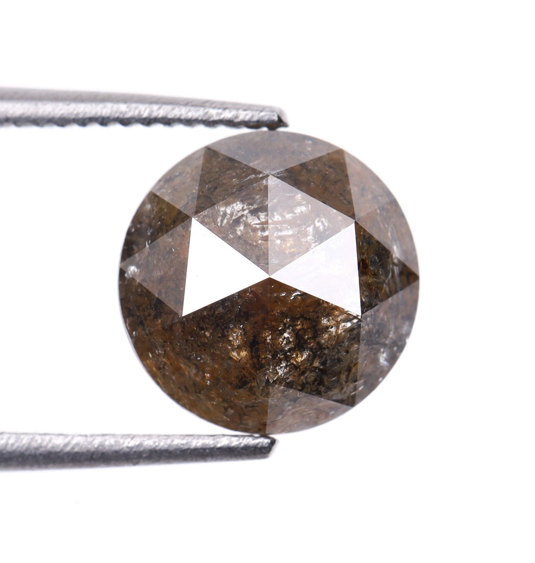 1.22 CT 7.1 MM diameter Fancy Brown Color Round Rose Cut - Etsy