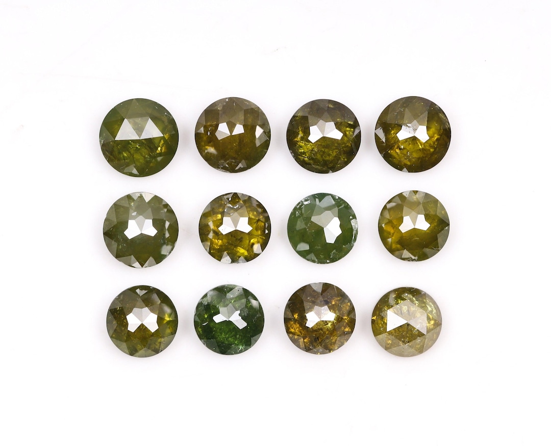 Buy 1.69 CT, 3.0 MM Salt and Pepper Diamond,natural Loose Round Rose ...