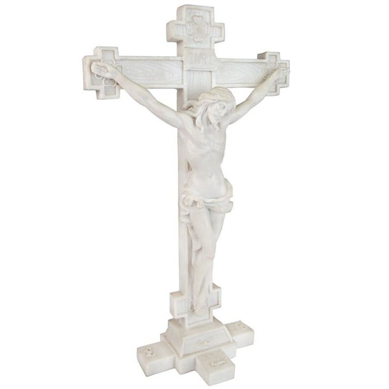 Body of Christ Bonded Marble Crucifix Statue Easter Gift | Etsy