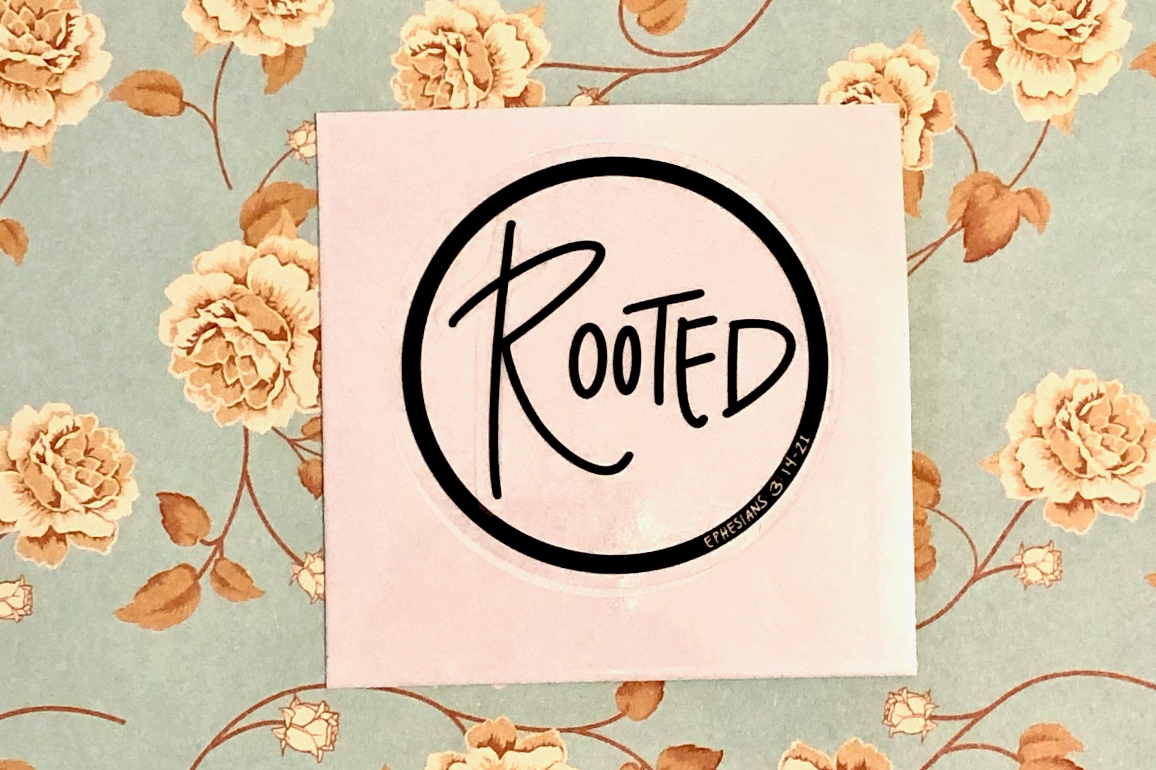 ROOTED Eph. 3:1421 Clear Vinyl Sticker - Etsy